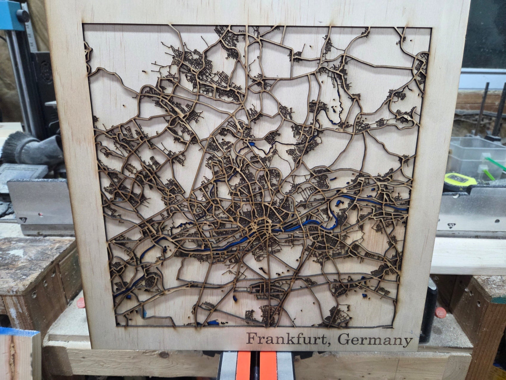 Custom multi layer map – Cassidy Custom Puzzles / Frosty Wood Works